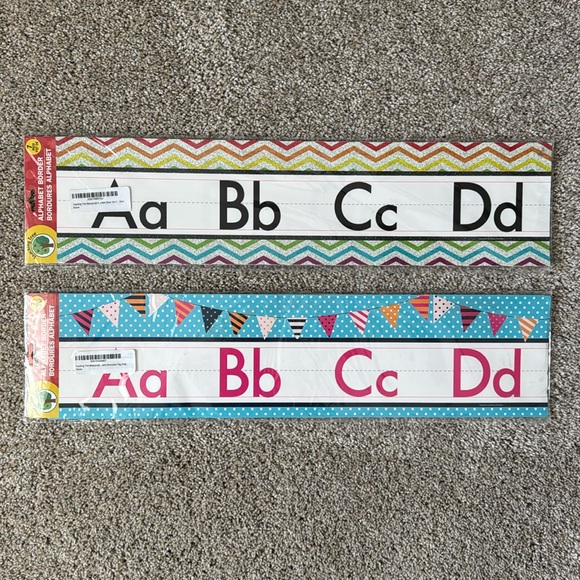 Office | Alphabet Boarders Word Strips And Name Tags | Poshmark
